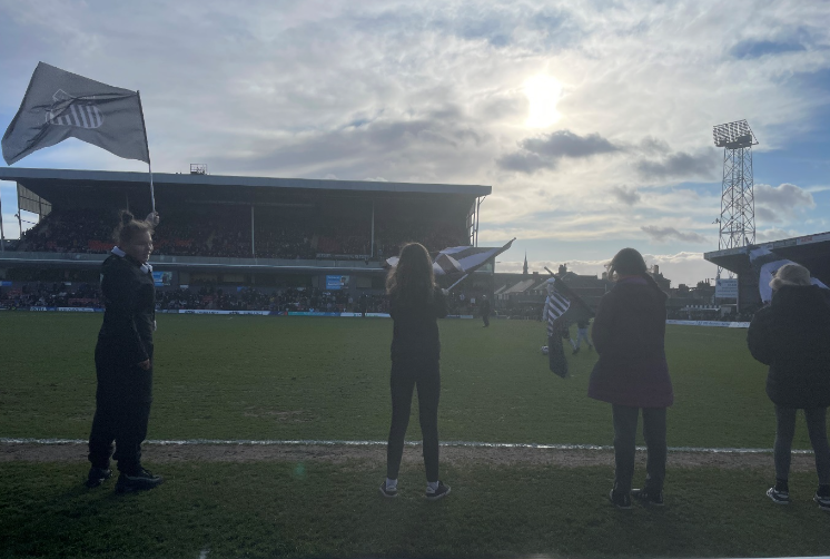 Girls Football Team at Grimsby Town v Fleetwood Town - William Barcroft ...